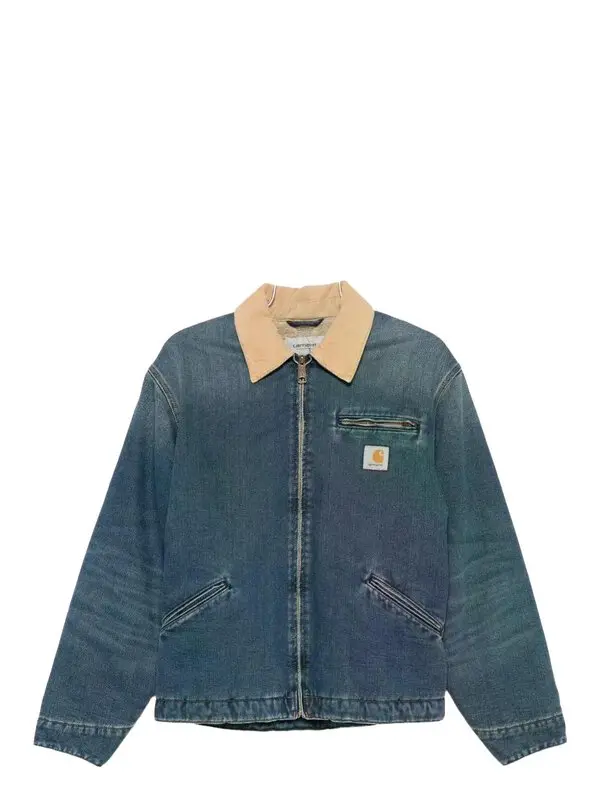Carhartt Work In Progress Contrasting-collar Denim Jacket - Blue