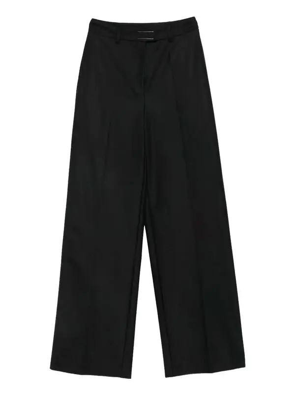 Patrizia Pepe Wide-leg Trousers - Black