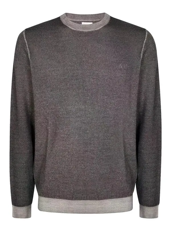 SUN 68 Wool Crew Neck Sweater - Grey