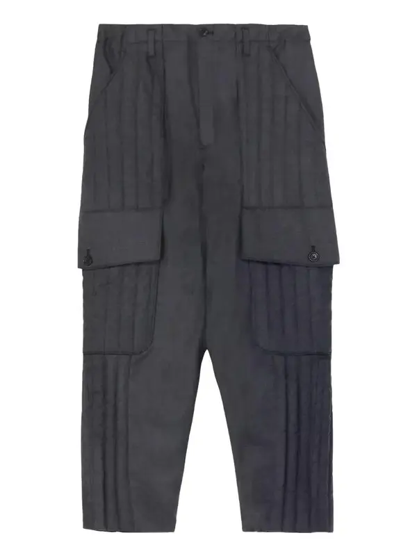 Yohji Yamamoto Quilted Trousers - Black