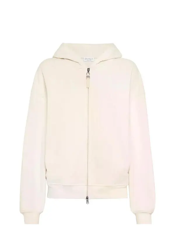 Brunello Cucinelli Zipped Hoodie - Neutrals