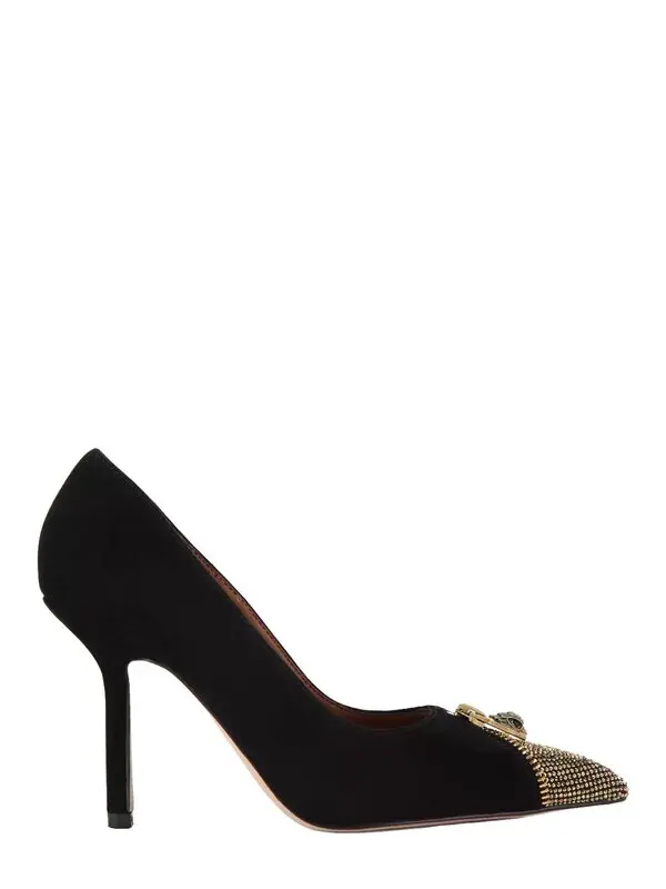 Kurt Geiger 95mm Crystal Embellished Pumps - Black