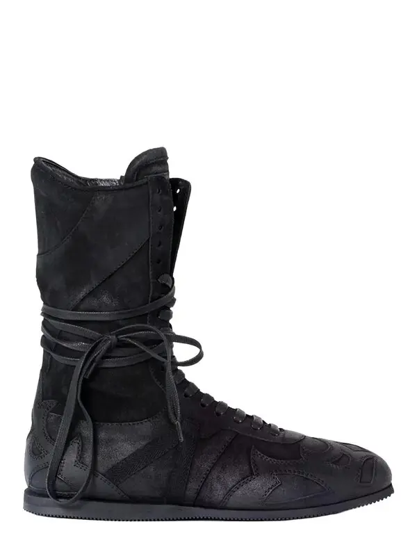 ANN DEMEULEMEESTER Palne Lace-up Sneakers - Black