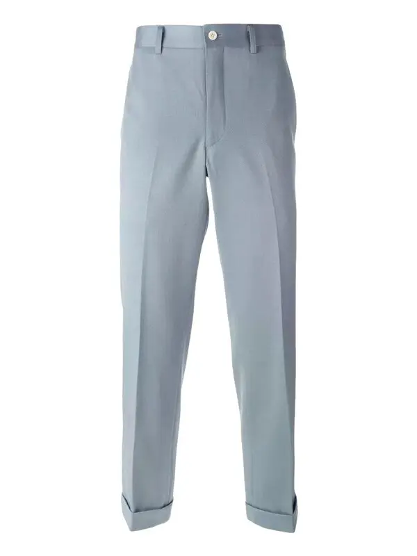 Comme Des Garçons Cropped Wool Trousers - Grey