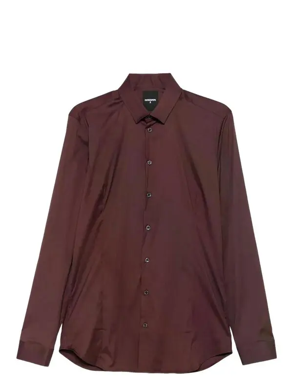 Patrizia Pepe Poplin Slim-fit Shirt - Red