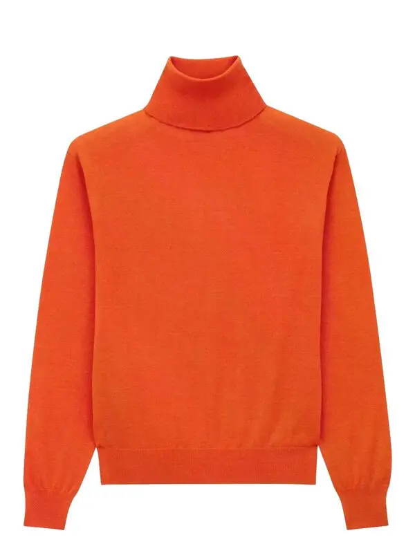 Saint Laurent Turtleneck Sweater - Orange