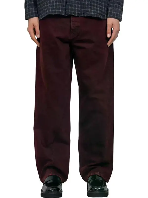 SUNFLOWER Wide-twist Trousers - Red