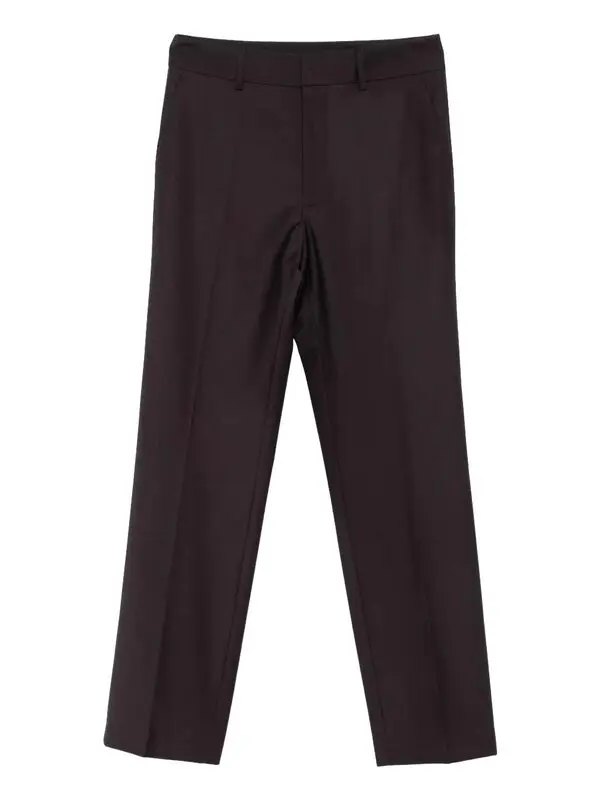 Patrizia Pepe Slim-fit Wool Trousers - Black