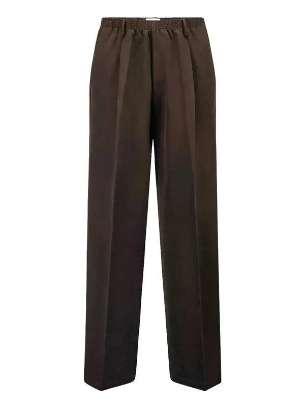 CELLAR DOOR Ezio Elasticated-waistband Trousers - Brown