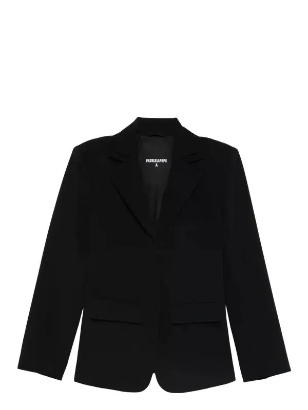 Patrizia Pepe Single-breasted Blazer - Black