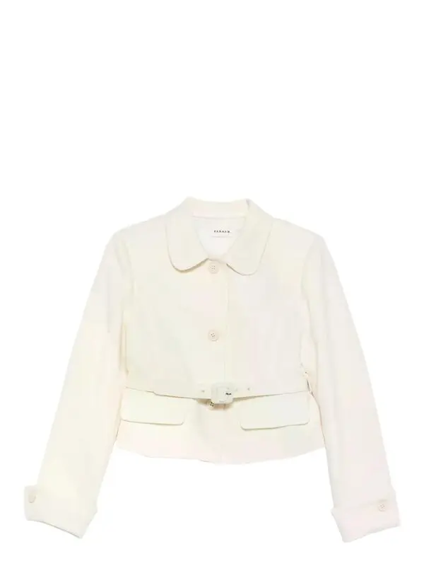 P.a.r.o.s.h Belted Buttoned Jacket - Neutrals