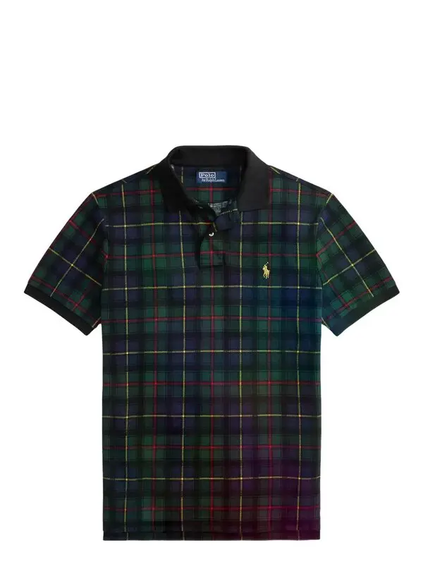Polo Ralph Lauren Plaid-pattern Polo Shirt - Black
