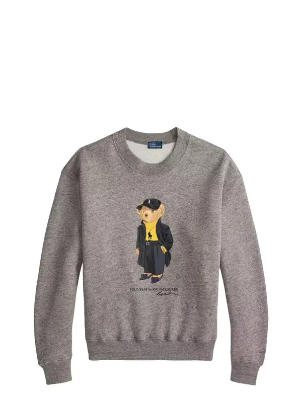 Polo Ralph Lauren Bear-print Long Sleeve Sweatshirt - Grey