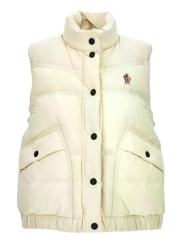 Moncler Quilted Panel Gilet - White