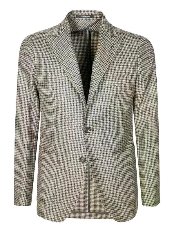 Tagliatore Houndstooth-pattern Blazer - Brown