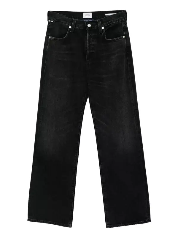 Citizens Of Humanity Annina High-rise Wide-leg Jeans - Black