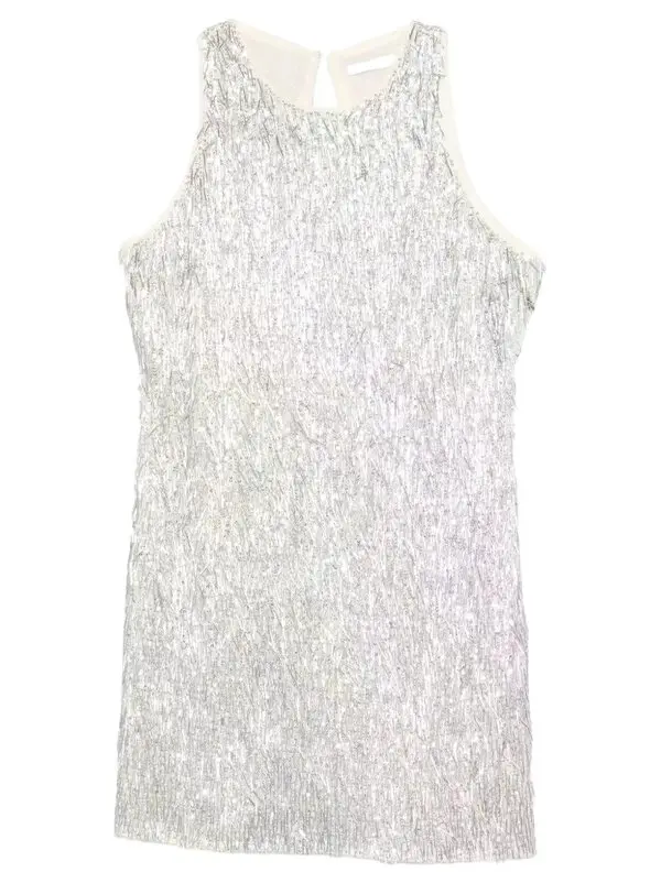 Patrizia Pepe Sequin-embellished Mini Dress - Grey