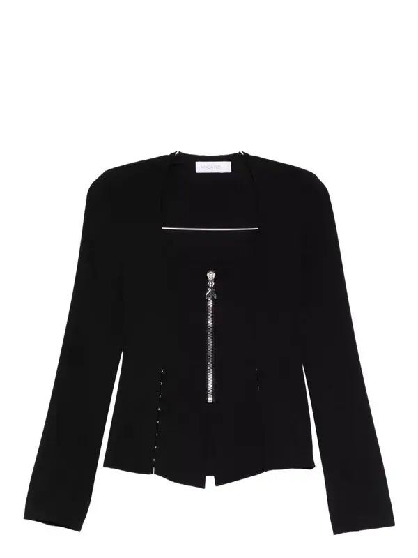 Patrizia Pepe Zip-up Blazer - Black