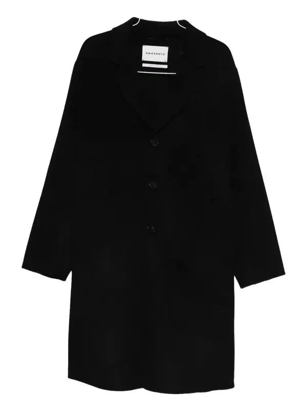 AMARANTO Single-breasted Coat - Black
