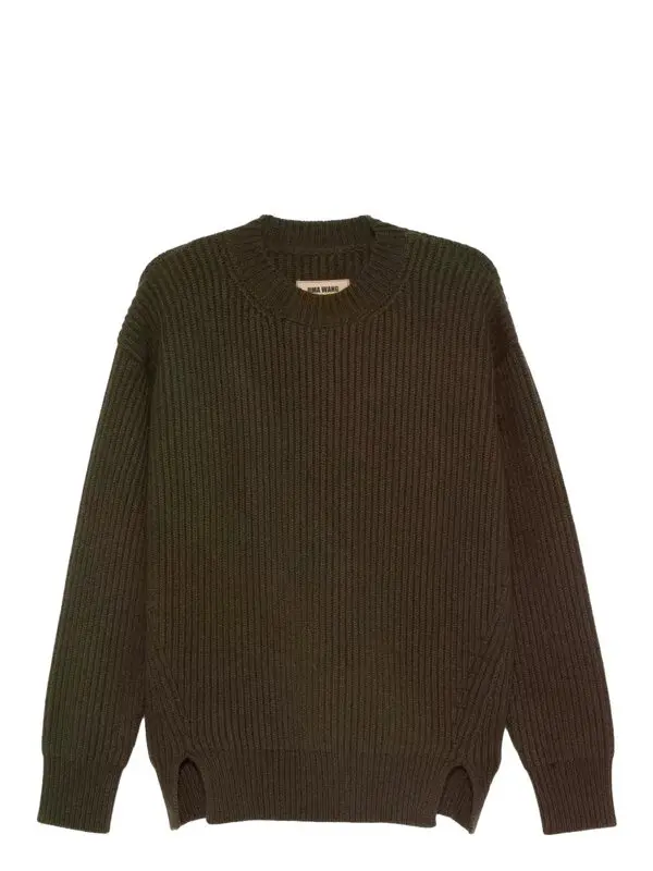 UMA WANG Ribbed Knit Sweater - Green