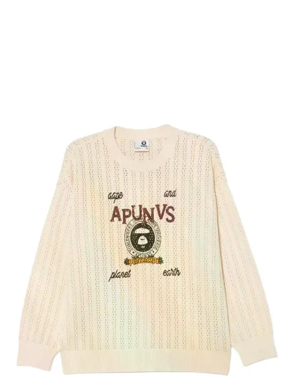A BATHING APE Moonface Jumper - Neutrals
