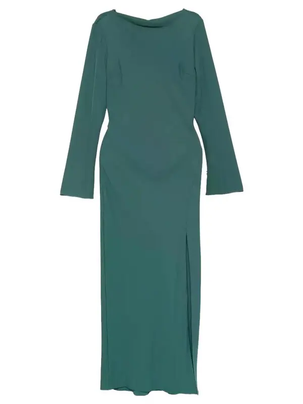 Patrizia Pepe Long Sleeve Midi Dress - Green