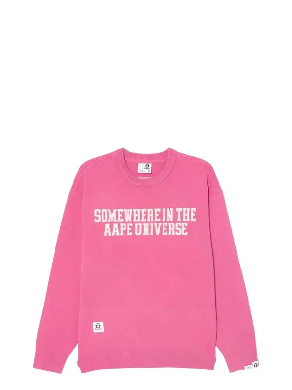 AAPE BY *A BATHING APE Logo-printed Sweatshirt - Pink