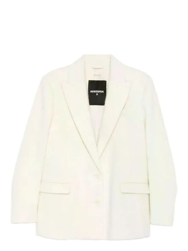 Patrizia Pepe Single-breasted Blazer - White