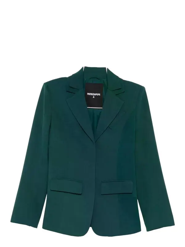 Patrizia Pepe Single-breasted Blazer - Green