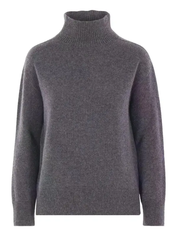 Max Mara Turtleneck Pullover Sweater - Grey