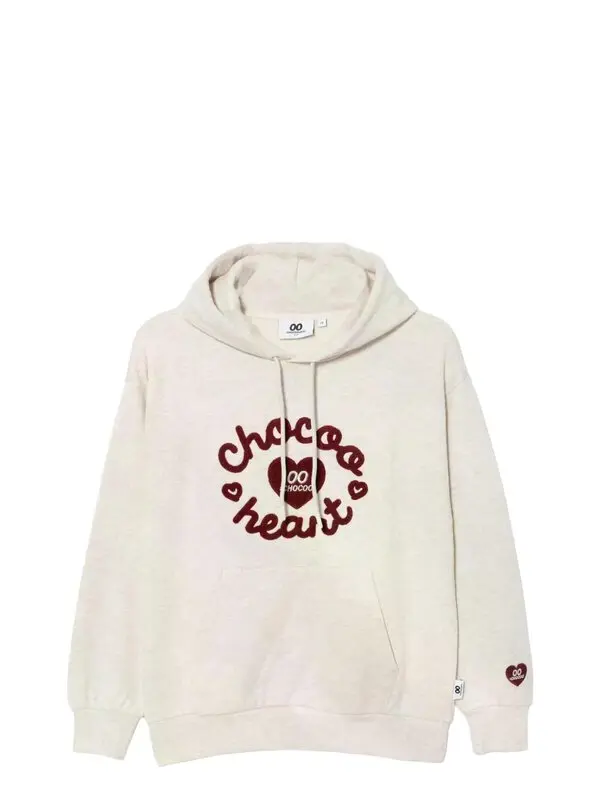 CHOCOOLATE Logo-embroidered Hoodie - Neutrals