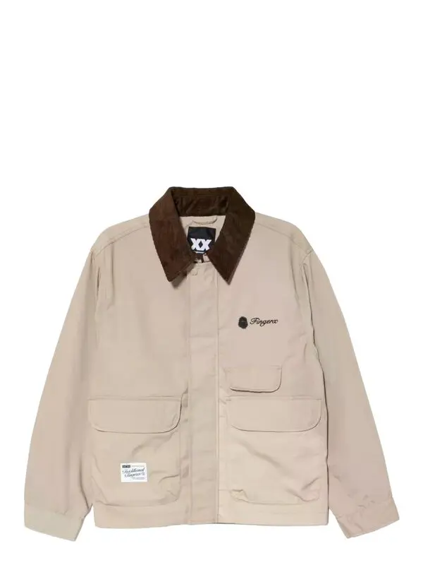 FINGERCROXX Logo-embroidered Jacket - Neutrals