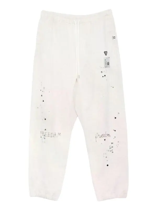 Mihara Yasuhiro Graphic-print Trousers - Neutrals
