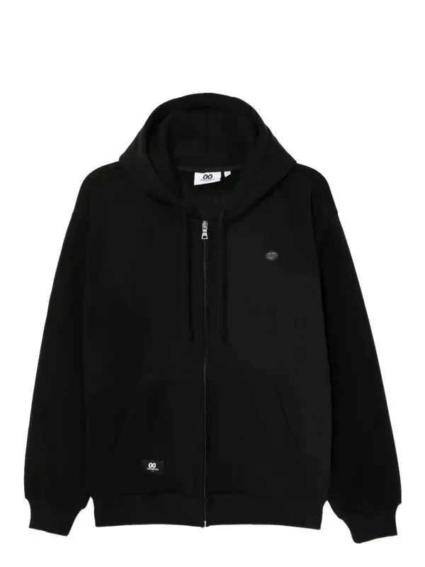 CHOCOOLATE Logo Patched Hoodie - Black