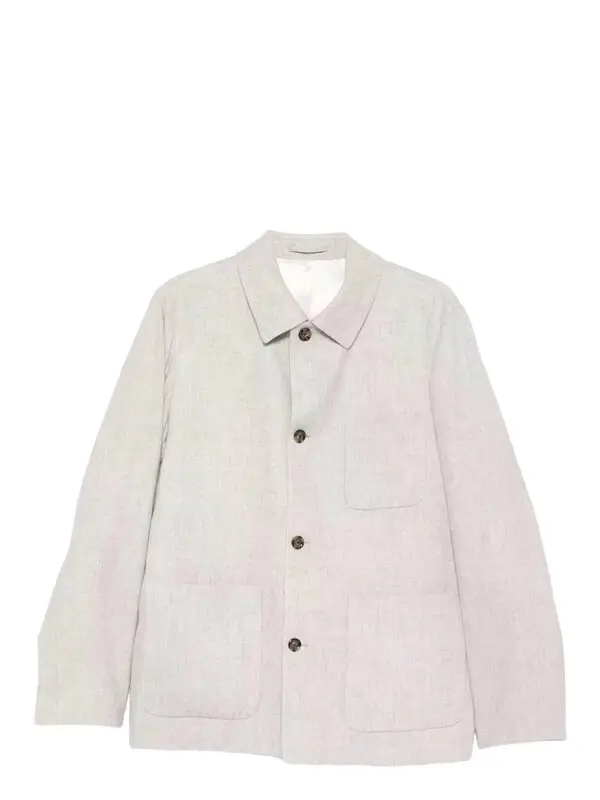 LARDINI Patch-pockets Jacket - Neutrals