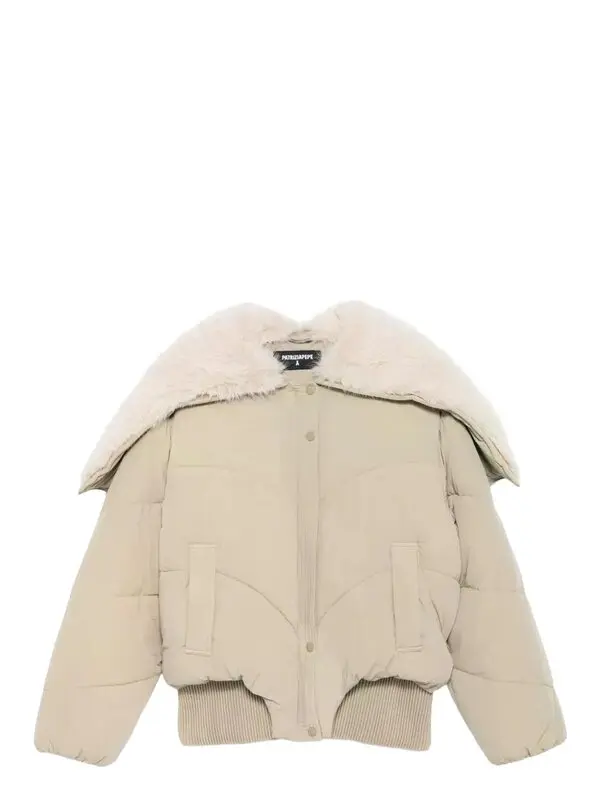 Patrizia Pepe Zip-up Bomber Jacket - Neutrals