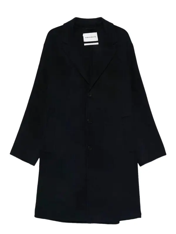 AMARANTO Single-breasted Coat - Blue