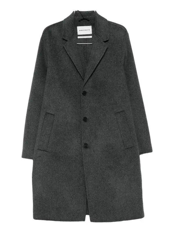 AMARANTO Single-breasted Coat - Grey