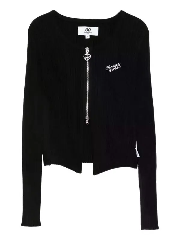 CHOCOOLATE Logo-embroidered Blouse - Black