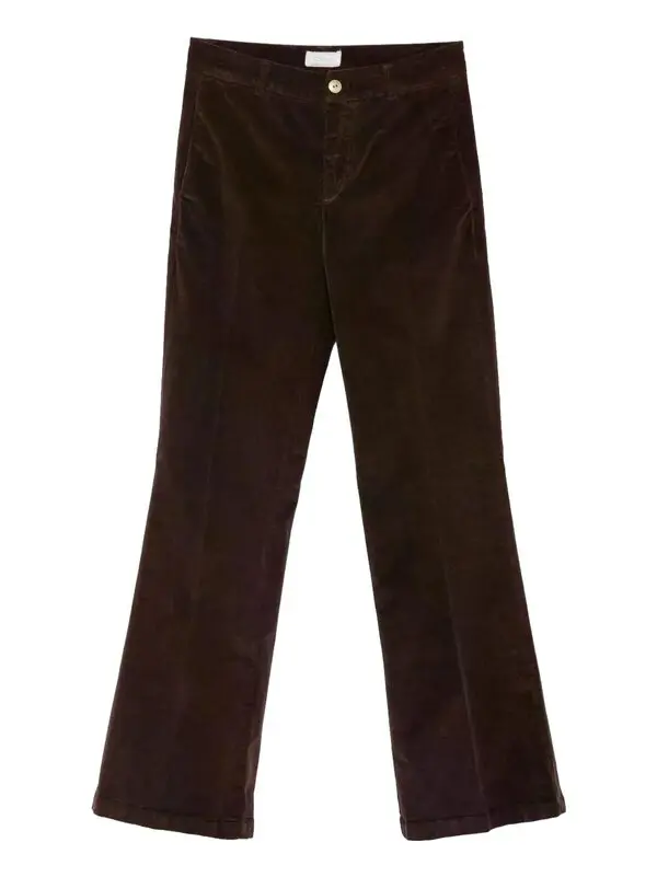 40WEFT Corduroy Straight Leg Trousers - Brown