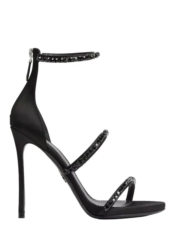 Dsquared2 Straps Strass Sandals - Black
