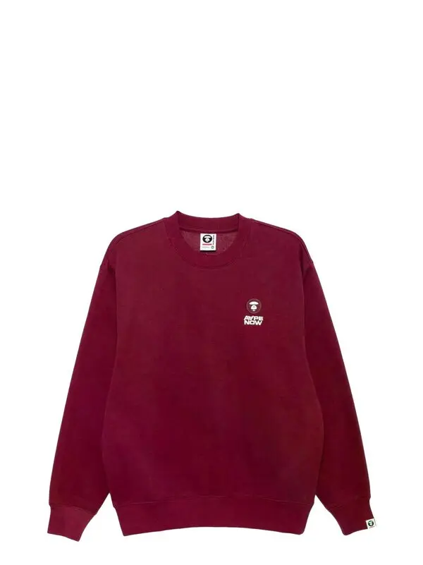 AAPE BY *A BATHING APE® Logo-appliqué Sweatshirt - Red