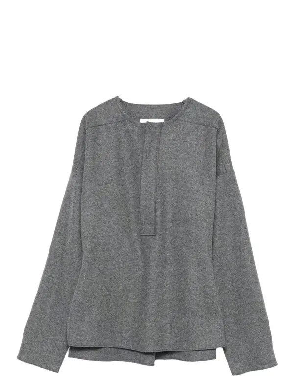 Victoria Beckham Layered Long Sleeve Top - Grey