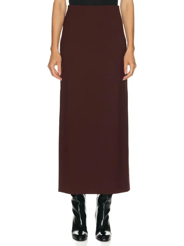 Loulou De Saison Samos Maxi Skirt - Burgundy