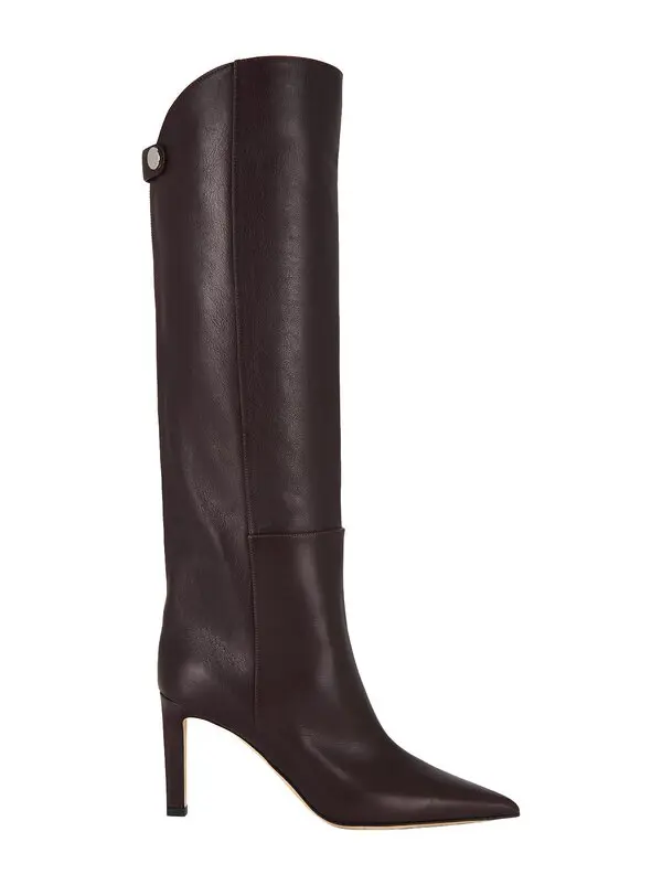 JIMMY CHOO Alizze 85 Boots - Deep Merlot