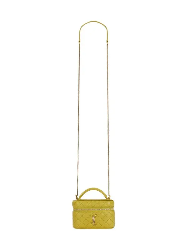Saint Laurent Micro Vanity Bag - Chartreuse Green