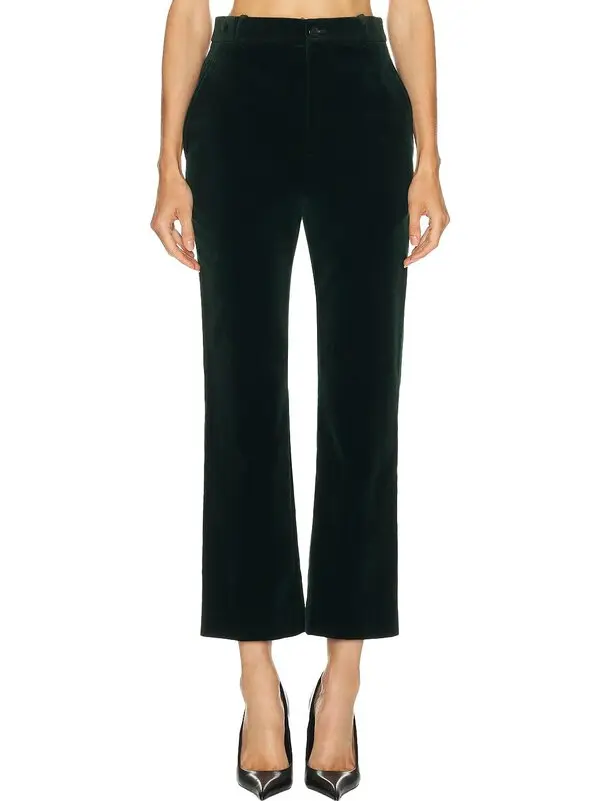 Saint Laurent Straight Leg Pant - Emeraude