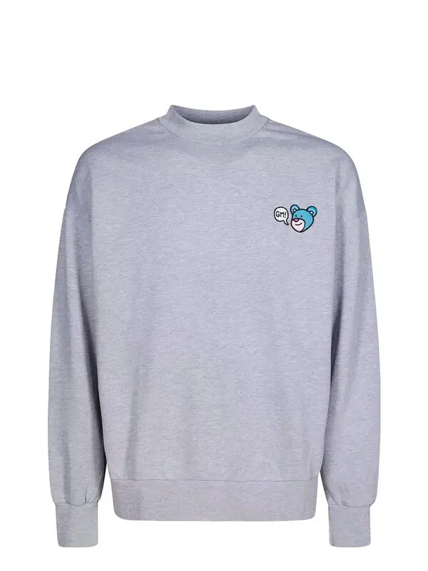 INBETWEENERS Cotton Bear Logo Sweatshirt - Grey
