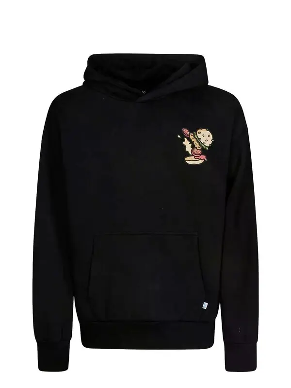 INBETWEENERS Bear-print Pocket Hoodie - Black