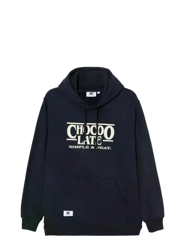 CHOCOOLATE Logo-embossed Hoodie - Blue